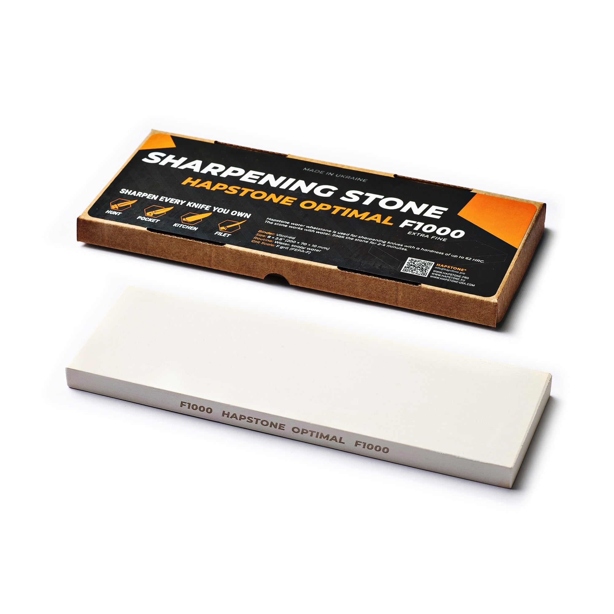 Hapstone Optimal Bench Stone – Full-Size Water Stone for Knife ...
